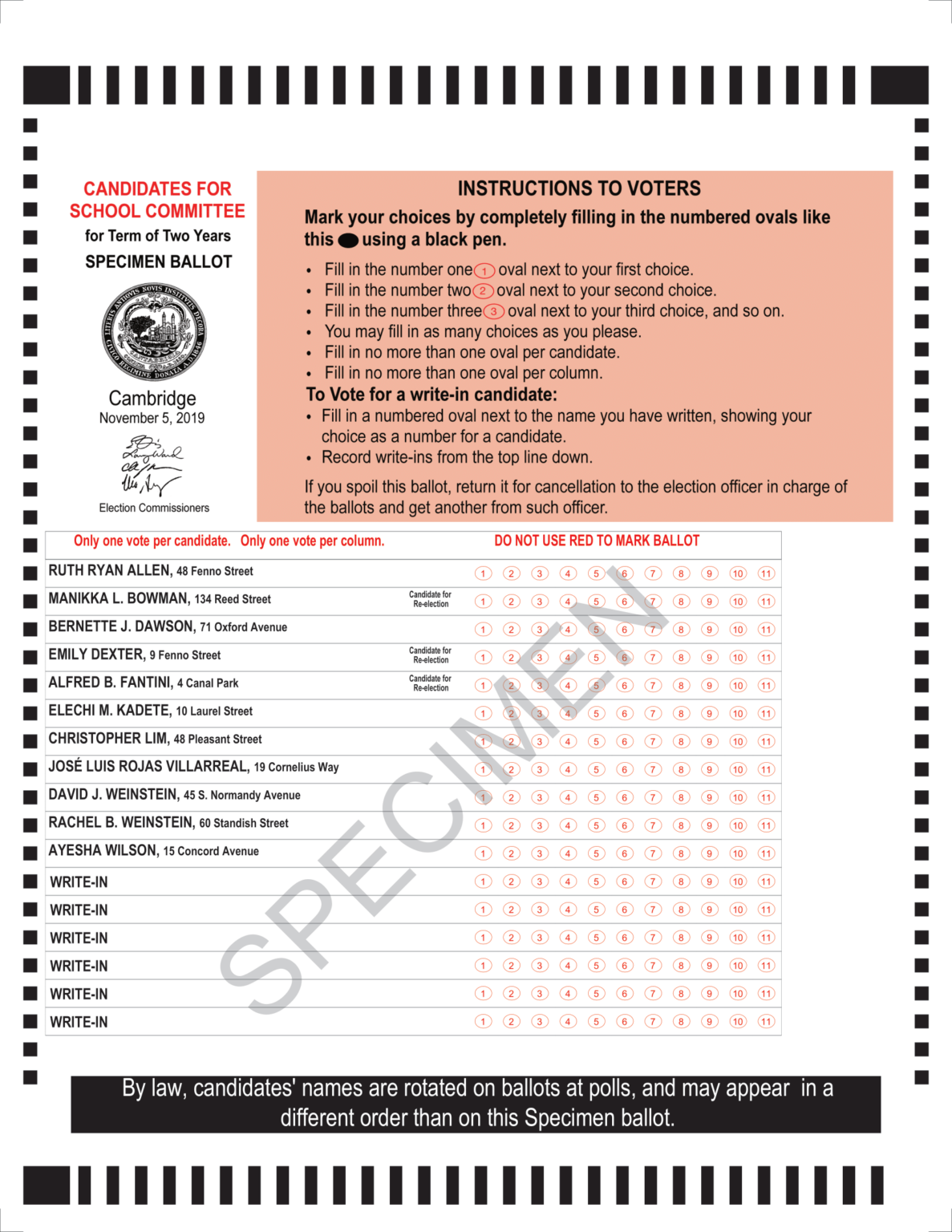 Ranked ballots - Our Shared Republic